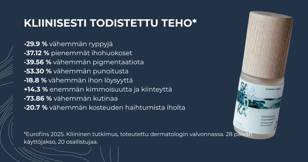 Rakkohauru Superseerumin kliininen tutkimus dermatologin valvonnassa ...